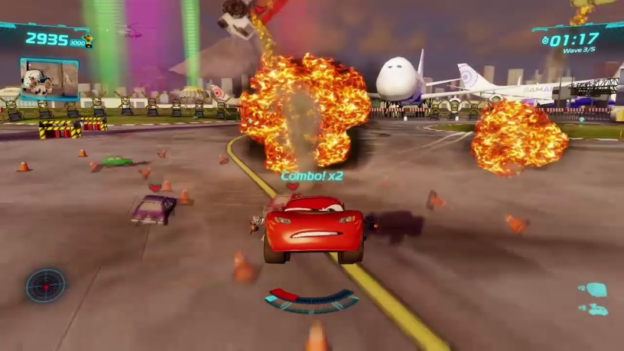 Cars 2 The Video Game | Dragon Lightning - Airport Hunter mode on Hard ...