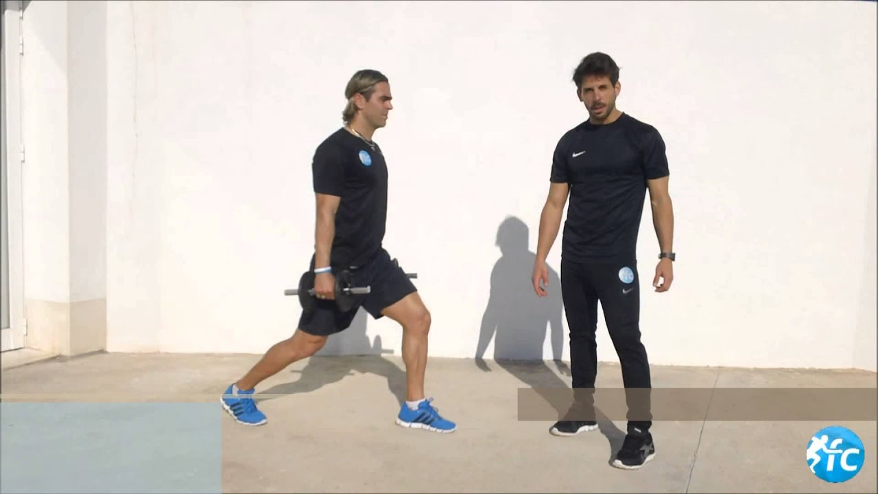 Split con Mancuernas mas Salto - YouTube