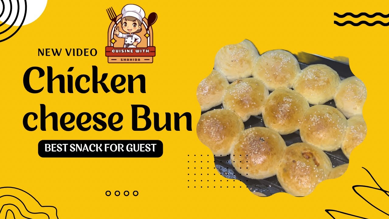 Chicken Cheese Bun | Easy and quick chicken cheese bun recipe | Cuisine ...