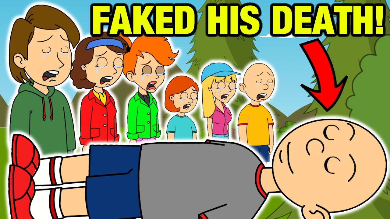 Classic Caillou Fakes his Death / Grounded - YouTube