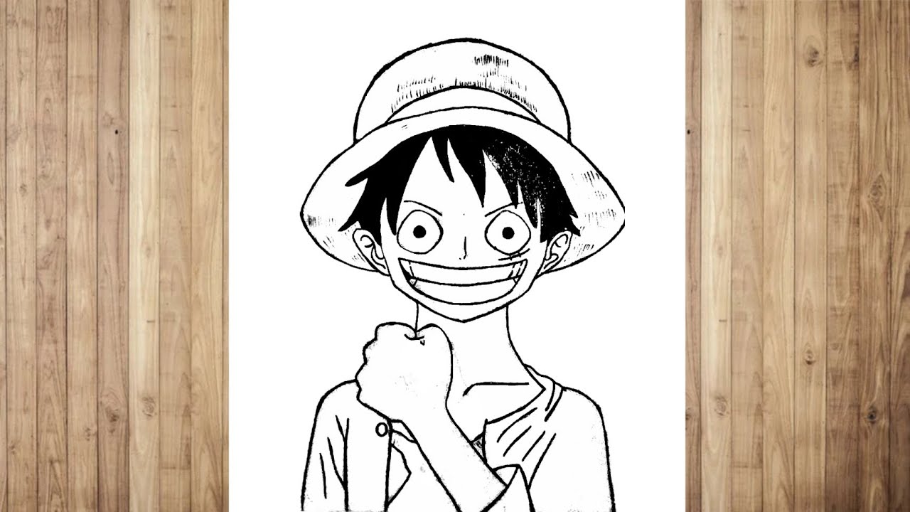 How to draw Monkey D. Luffy Step By Step | Easy Anime Drawing | Easy ...