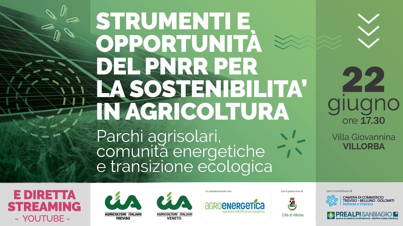 Strumenti e opportunità del PNRR per la sostenibilità in agricoltura ...
