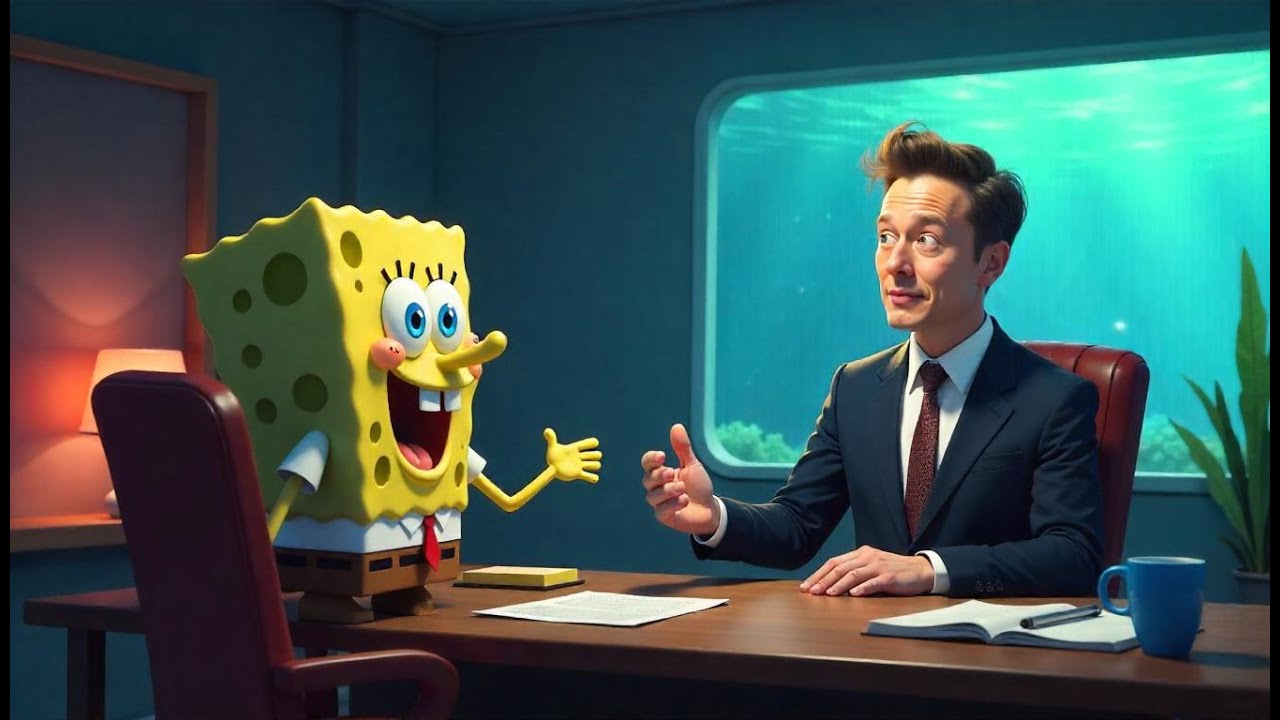 Spongebob vs Elon Musk | Who's The Better Entrepreneur - YouTube