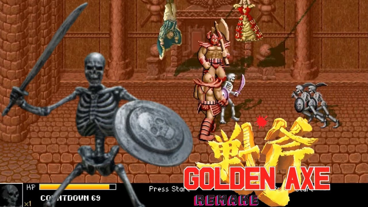 Golden Axe Remake and Skeletor Mod [OpenBOR] fãdejogos - YouTube