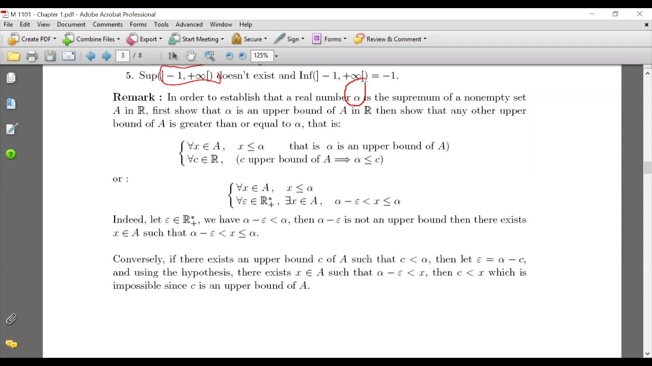 Chapter 1(Field of Real Number) part 2{M1101} - YouTube