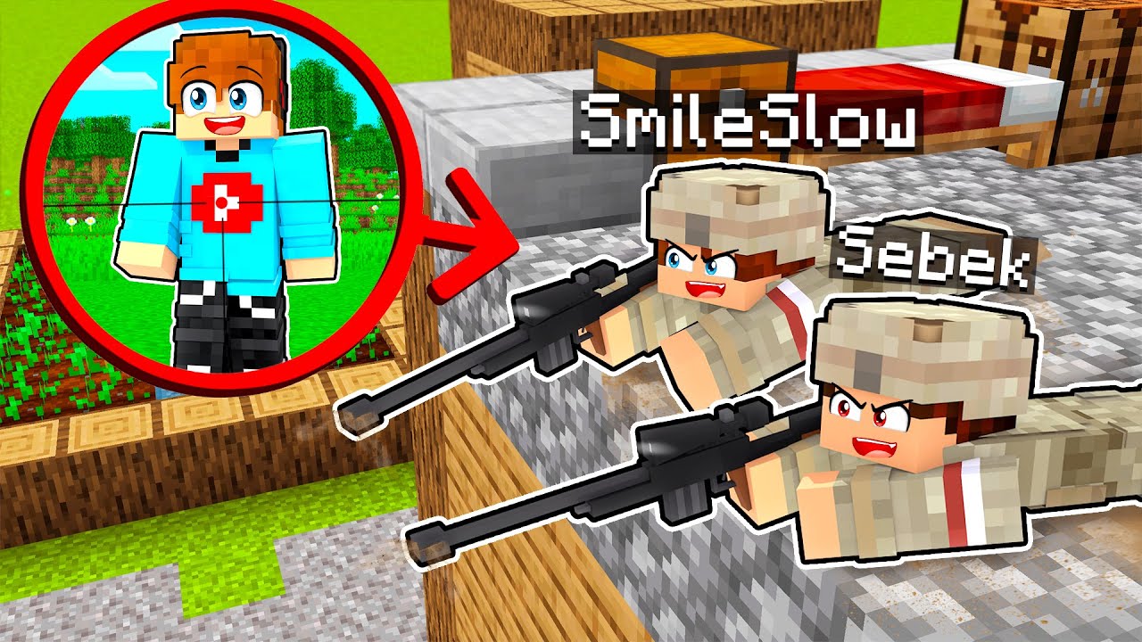 Sebek i SmileSlow ZOSTAJĄ SNAJPERAMI i ROBIĄ TO... w Minecraft! - YouTube