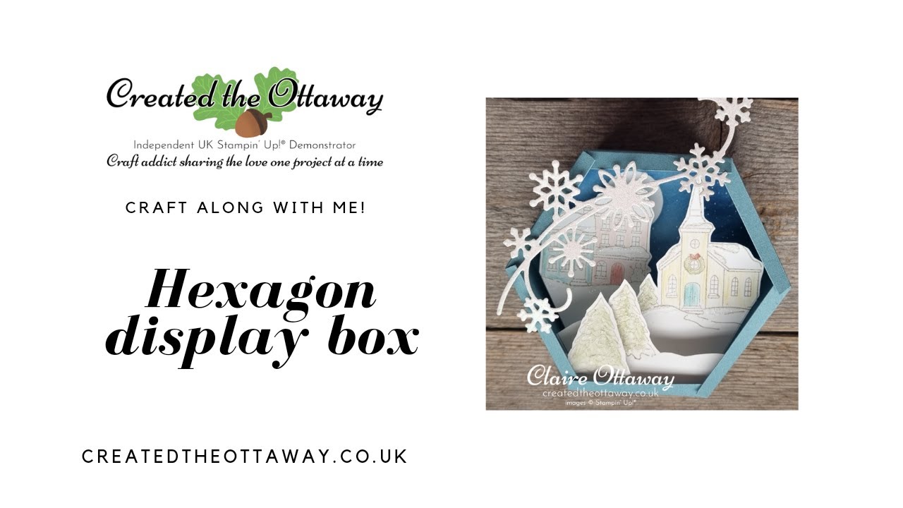 Hexagon display box tutorial @createdtheottaway - YouTube