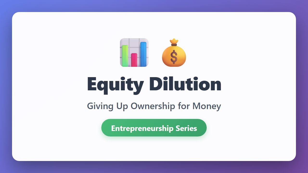 Equity Dilution Explained: How Selling Shares Reduces Your Ownership ...