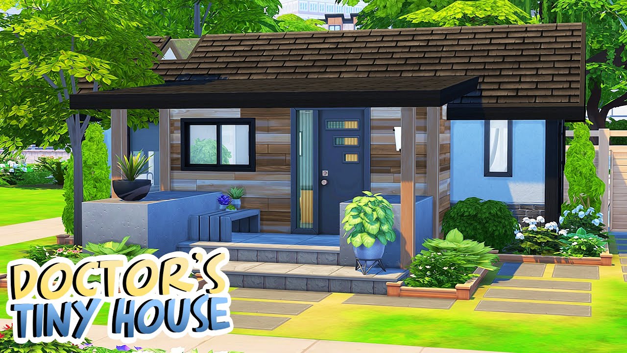 DOCTOR'S TINY HOUSE 🖤 | The Sims 4: Speed Build - YouTube