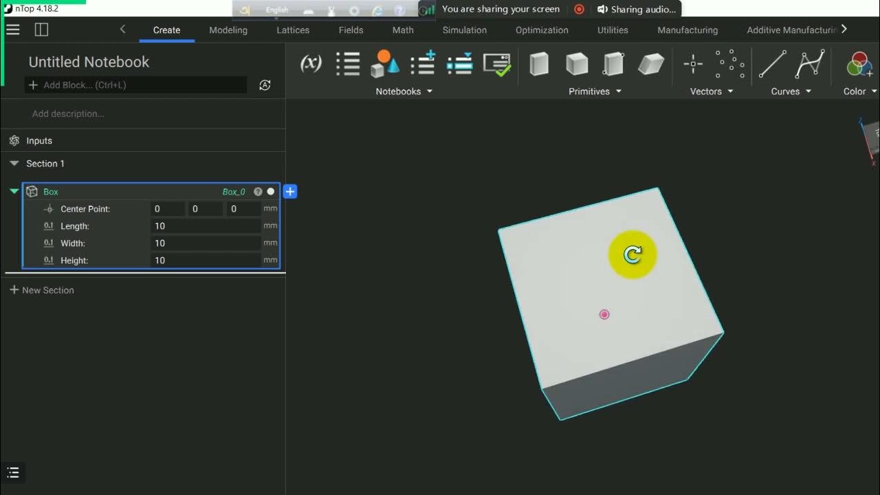 1. nTop User Interface Primitive Object in Bangla - YouTube