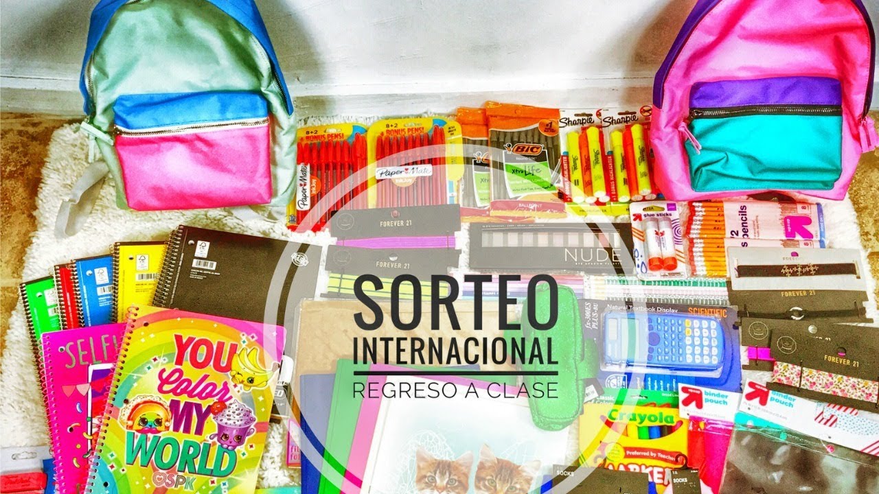 SORTEO INTERNACIONAL DE REGRESO A CLASES, DOS GANADORAS. - YouTube