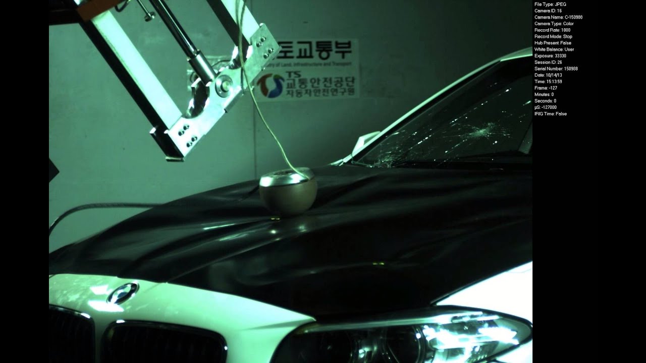 2013 KNCAP : 520D Pedestrian Protection Test - YouTube