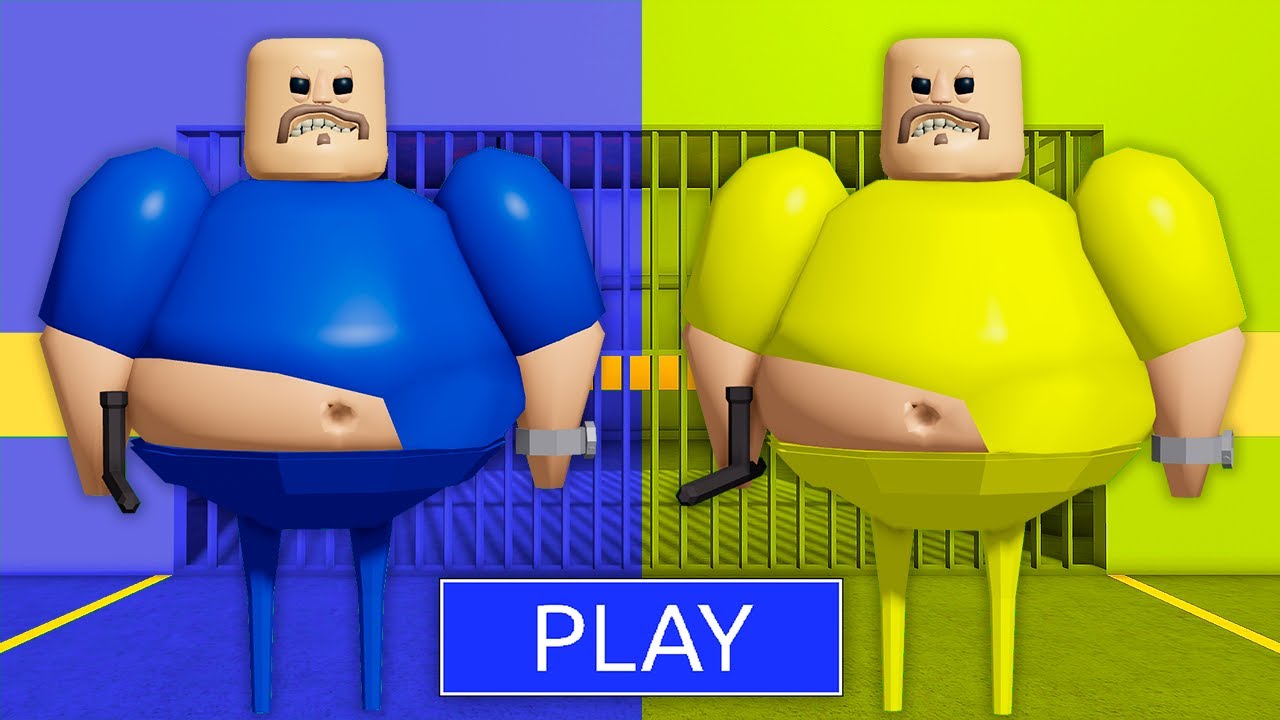 BLUE BARRY and YELLOW BARRY in BARRY PRISON RUN! OBBY Full GAMEPLAY # ...