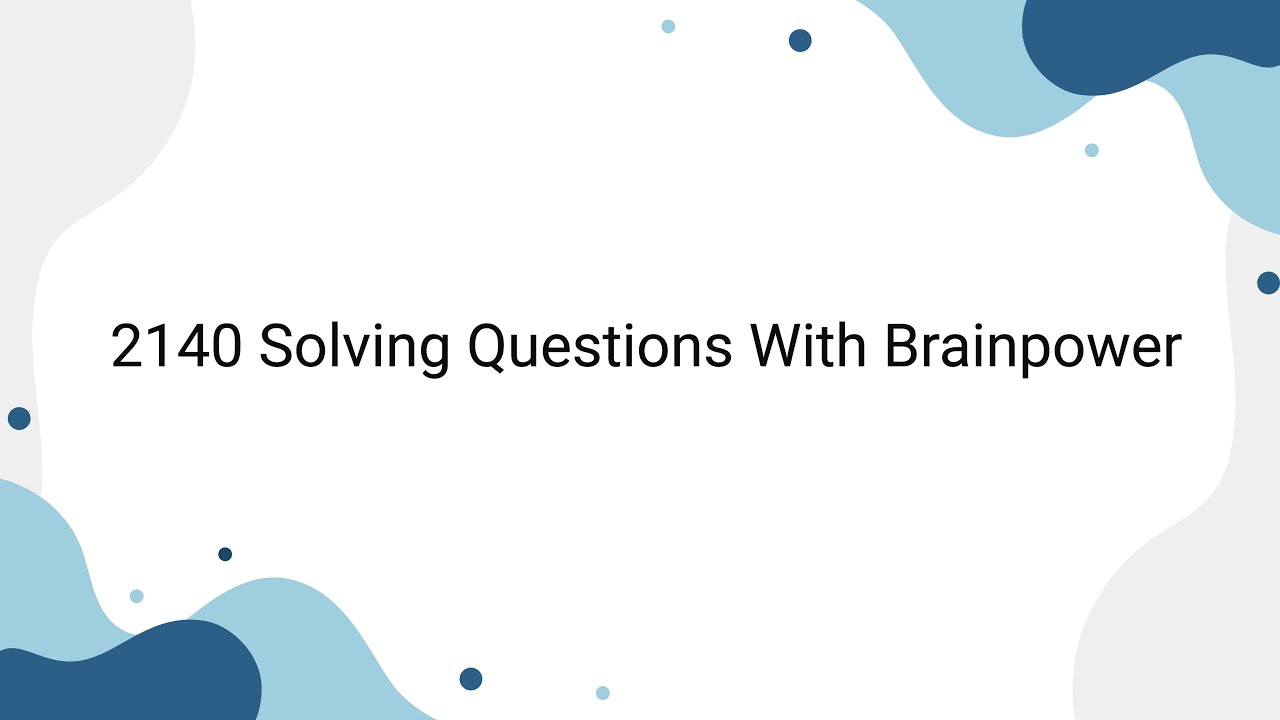 Leetcode 2140 Solving Questions With Brainpower Youtube 6077