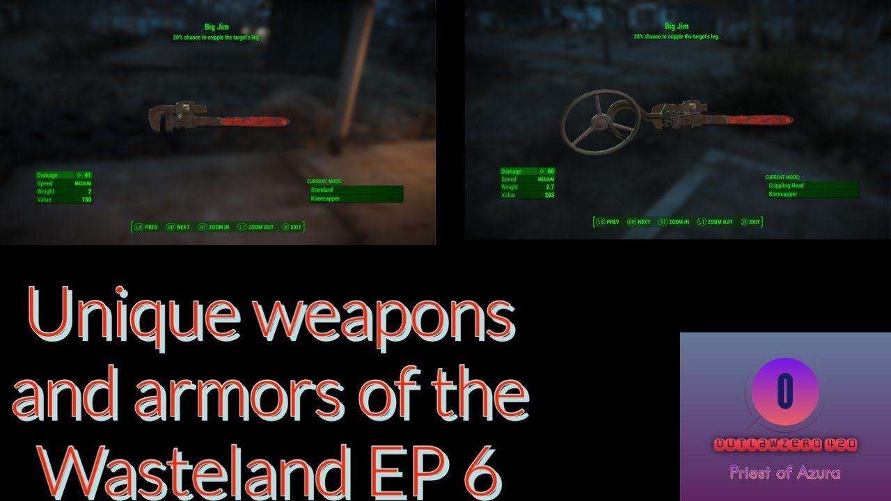 Unique weapons and armor of the wasteland EP 6 Big Jim (Fallout 4 ...