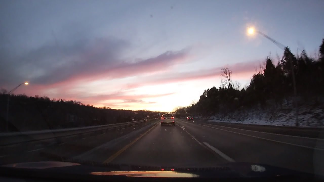 Running late in rush hour traffic! Ride along morning commute to ...
