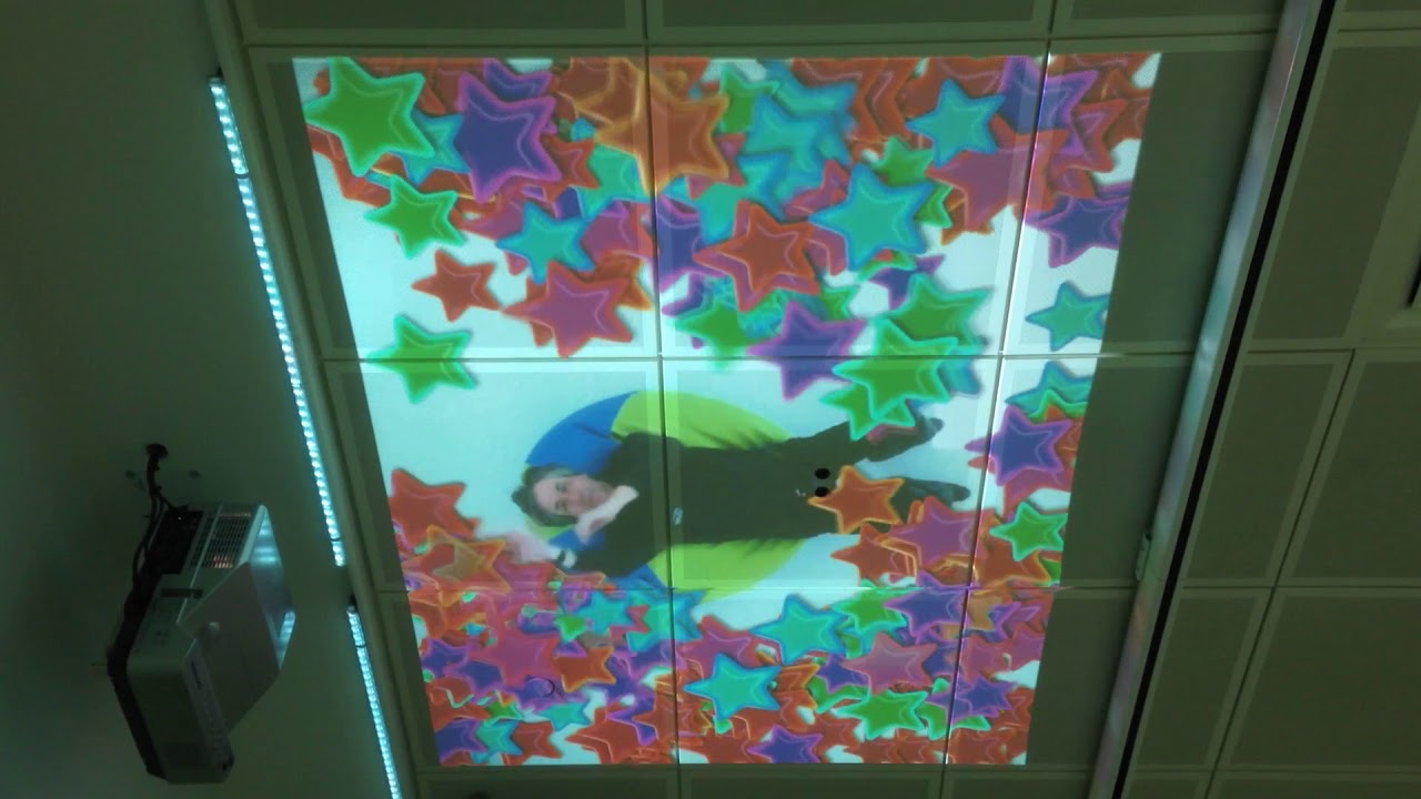 omiSky Interactive Ceiling Projection - YouTube