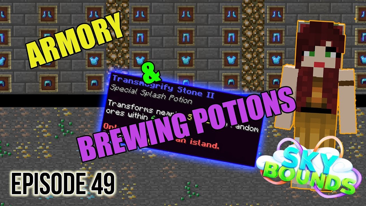 TRANSFORMING STONE BREWING POTIONS Minecraft Skybounds - Robots Island ...