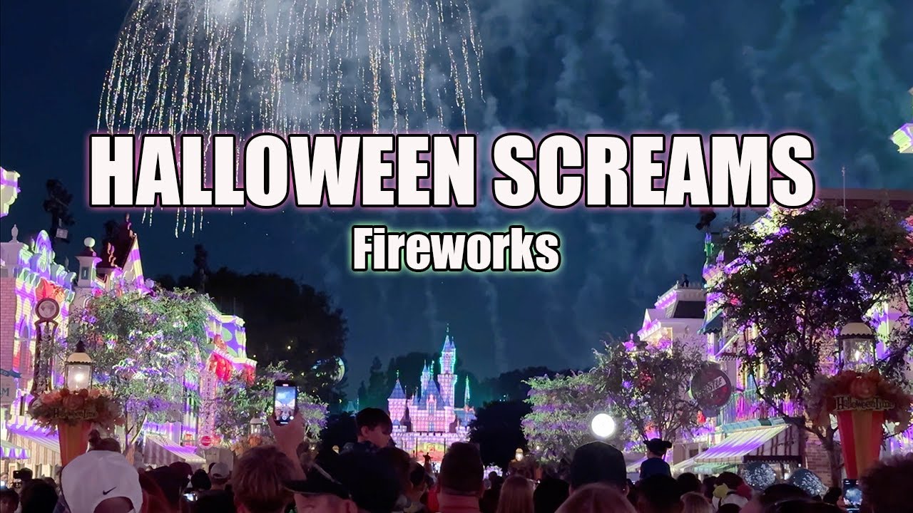 Disneyland Halloween Scream Fireworks 2024 - YouTube