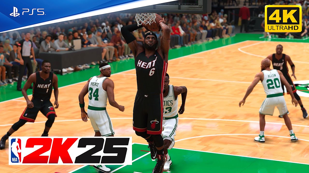 NBA 2K25 Official Full Gameplay [PS5 4K60] '13 HEAT vs '08 CELTICS ...