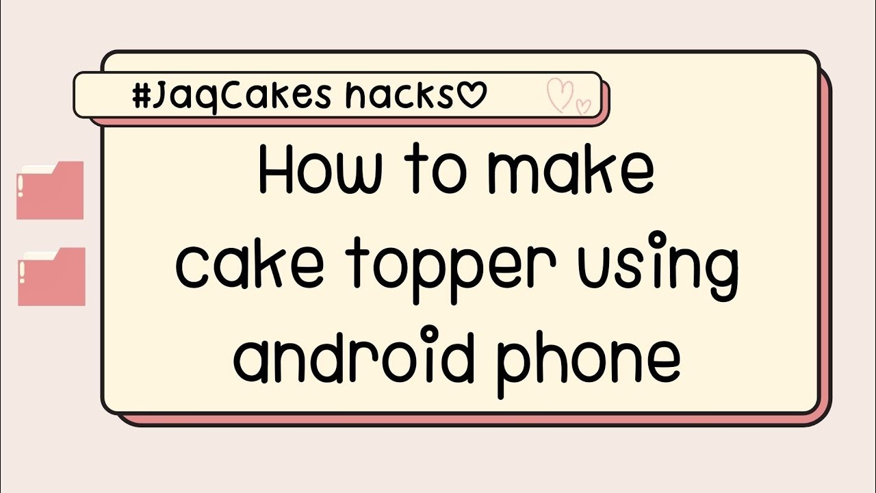 HOW TO MAKE CAKE TOPPER (TEXT TOPPER) PIXELLAB APP - YouTube