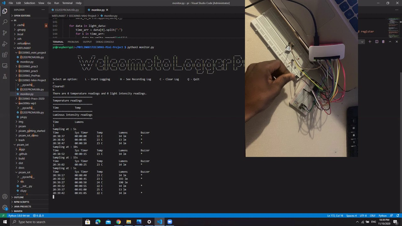EEE3096S Mini Project Demonstration - YouTube