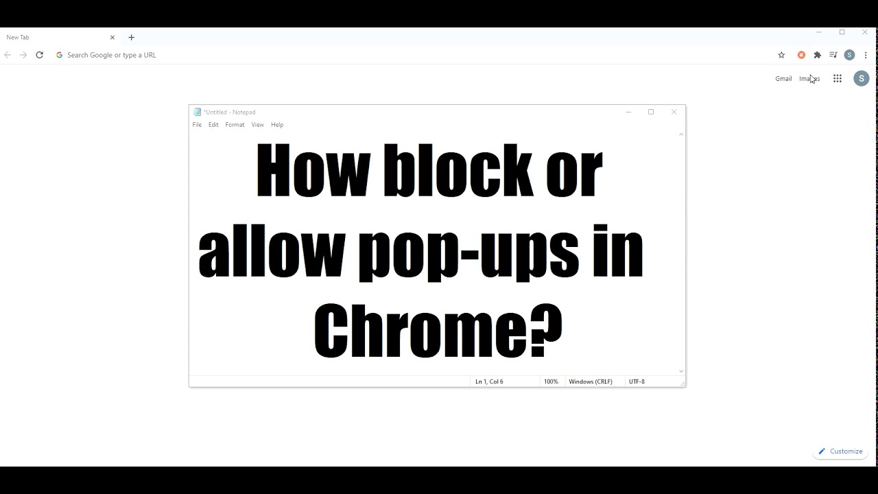How block or allow pop-ups in Chrome? - YouTube