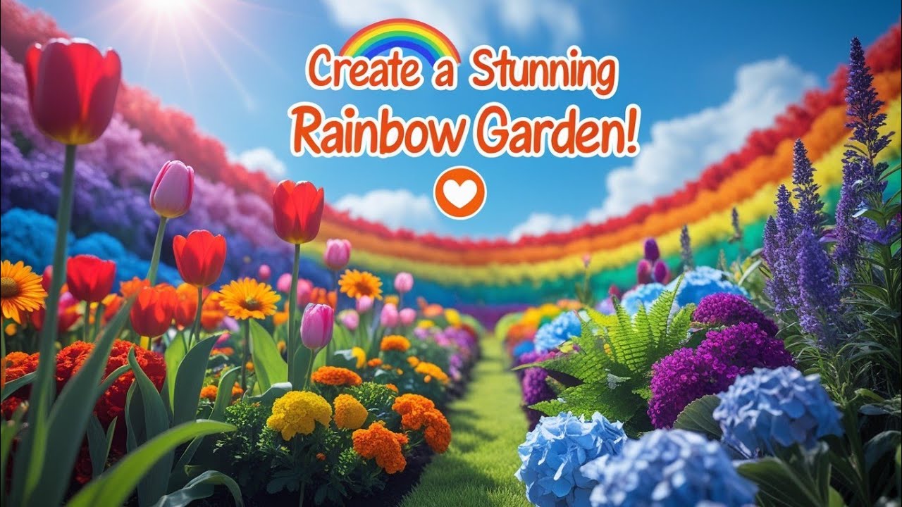 Create a Stunning Rainbow Garden 🌈 Transform Your Yard with Colorful ...