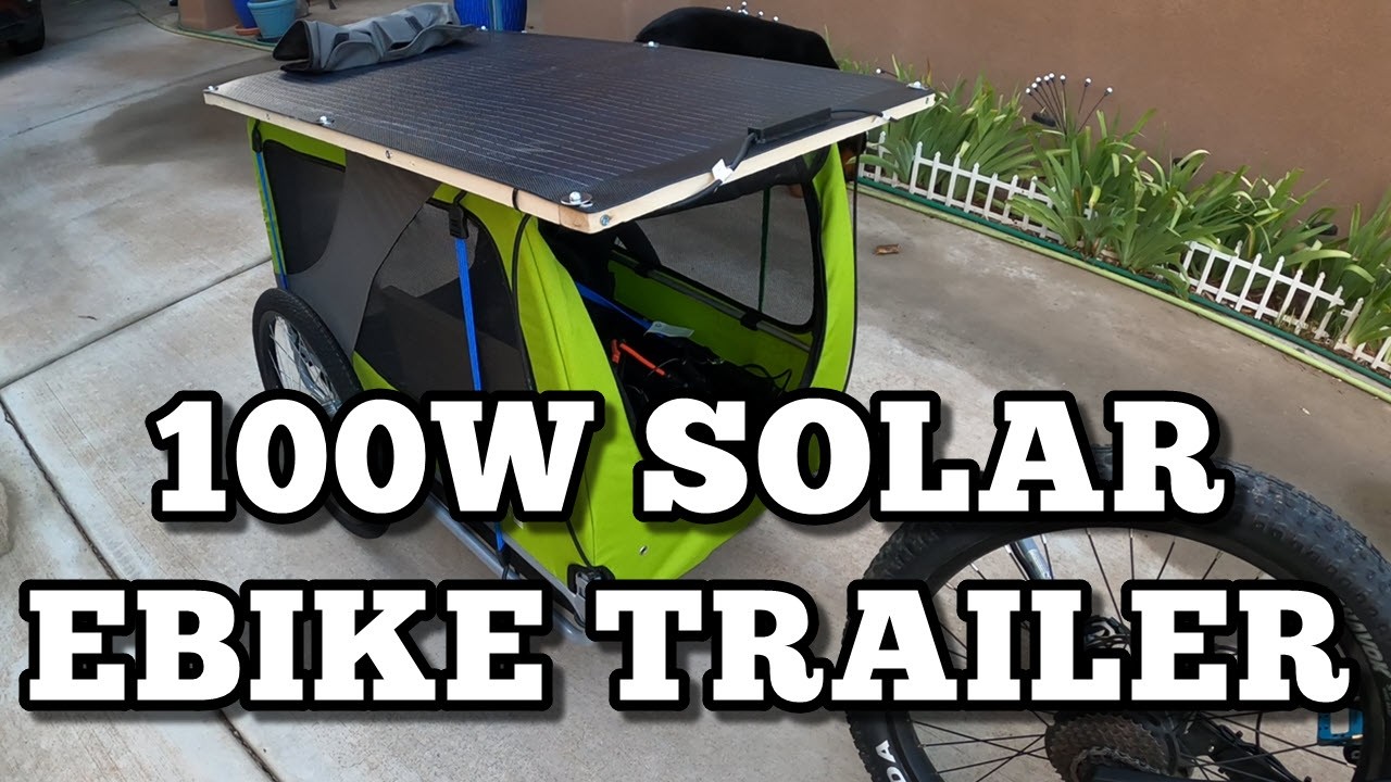 100 Watt Solar Ebike Trailer and IRL Live Stream Setup Nireeka #ebike - YouTube