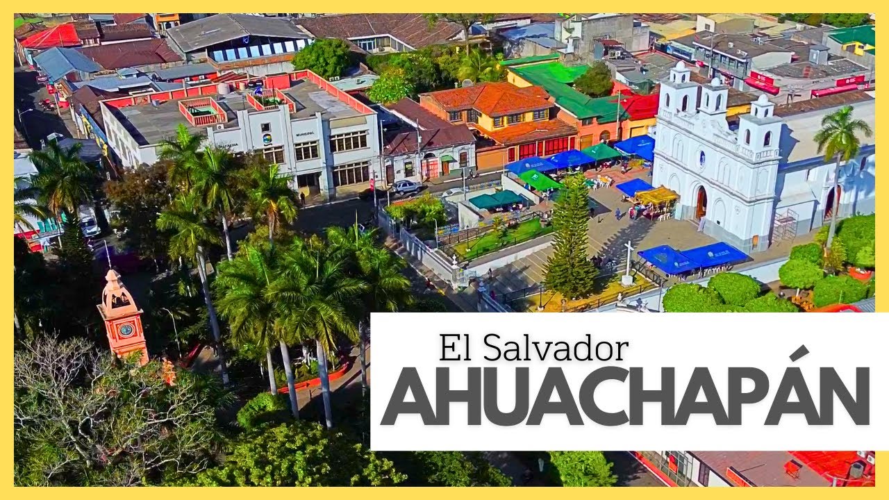 EL SALVADOR - Ahuachapan, City of Ausoles from the air in 4K - YouTube
