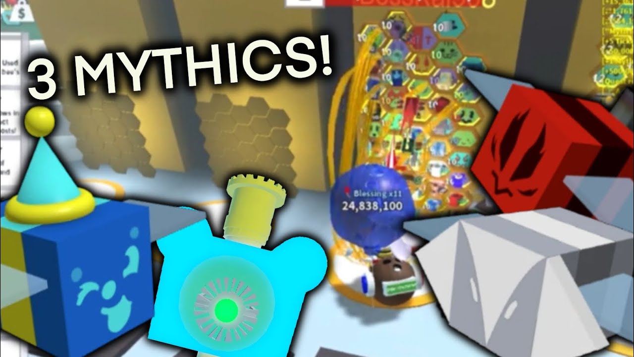 3 MYTHIC bees, GRANDMASTER SPRINKLER & MORE (BSS) - YouTube