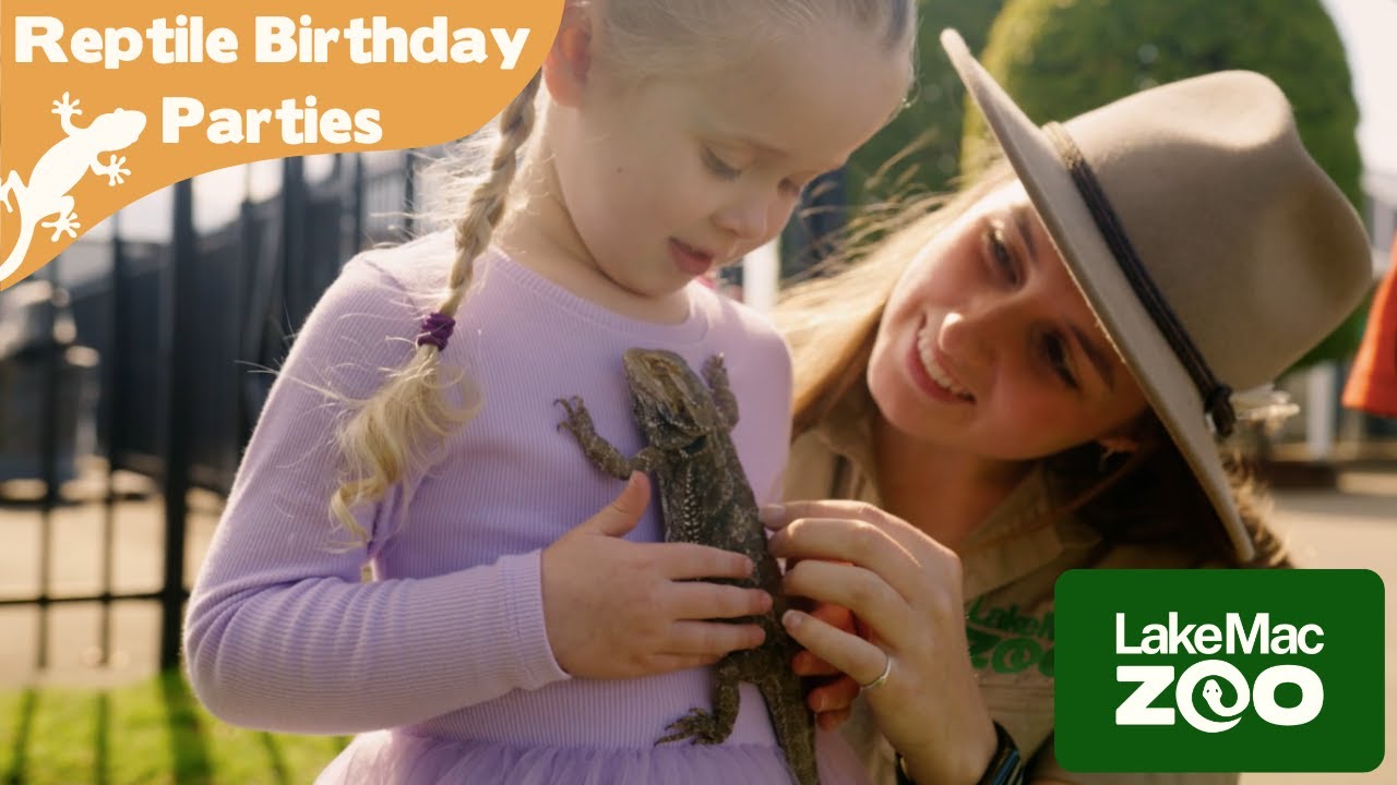 Lake Mac Zoo - Reptile Birthday Parties Promotional Video 2024 - YouTube