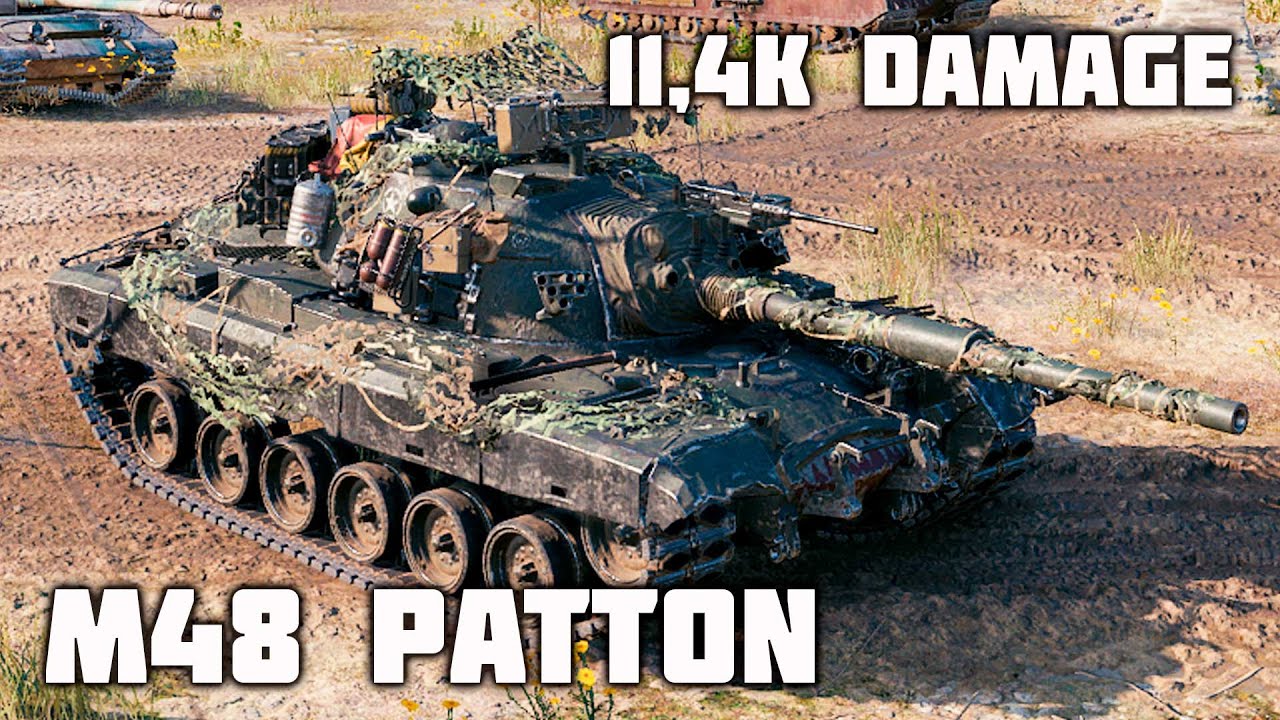 M48 Patton WoT – 2Kills, 11,4K Damage - YouTube
