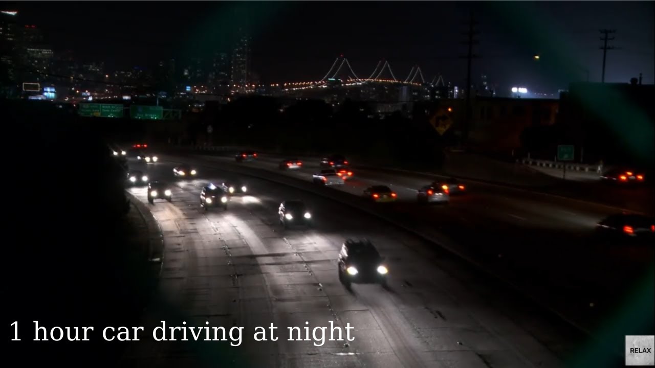 1 Hour Lofi Chill, sleep music\Car driving at night - YouTube