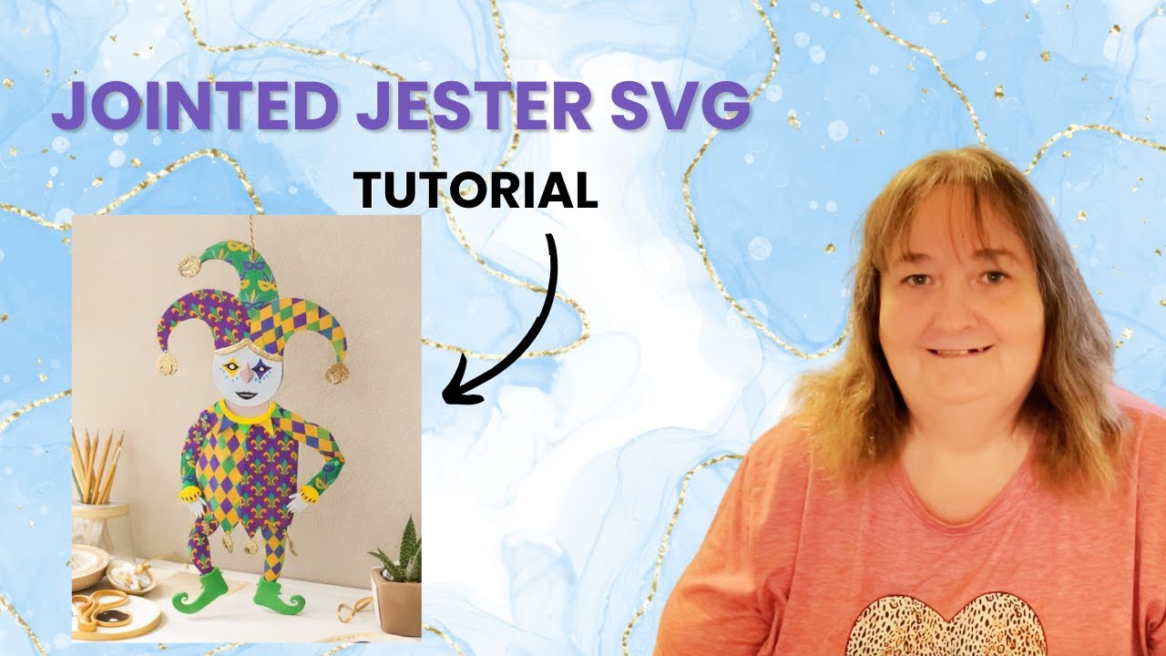Jointed Jester SVG Tutorial | Mardi Gras Paper Craft with Cricut # ...