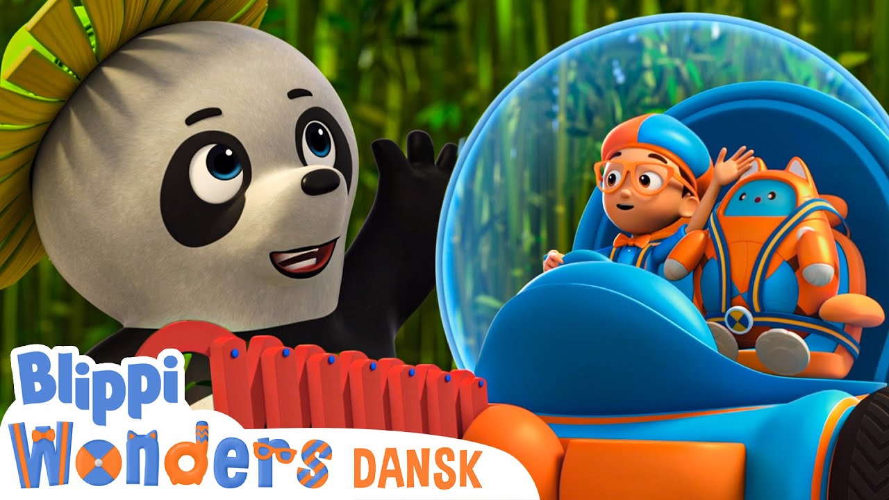 Dyr i regnskoven | Blippi Dansk | Moonbug Børn Dansk - tegnefilm for ...