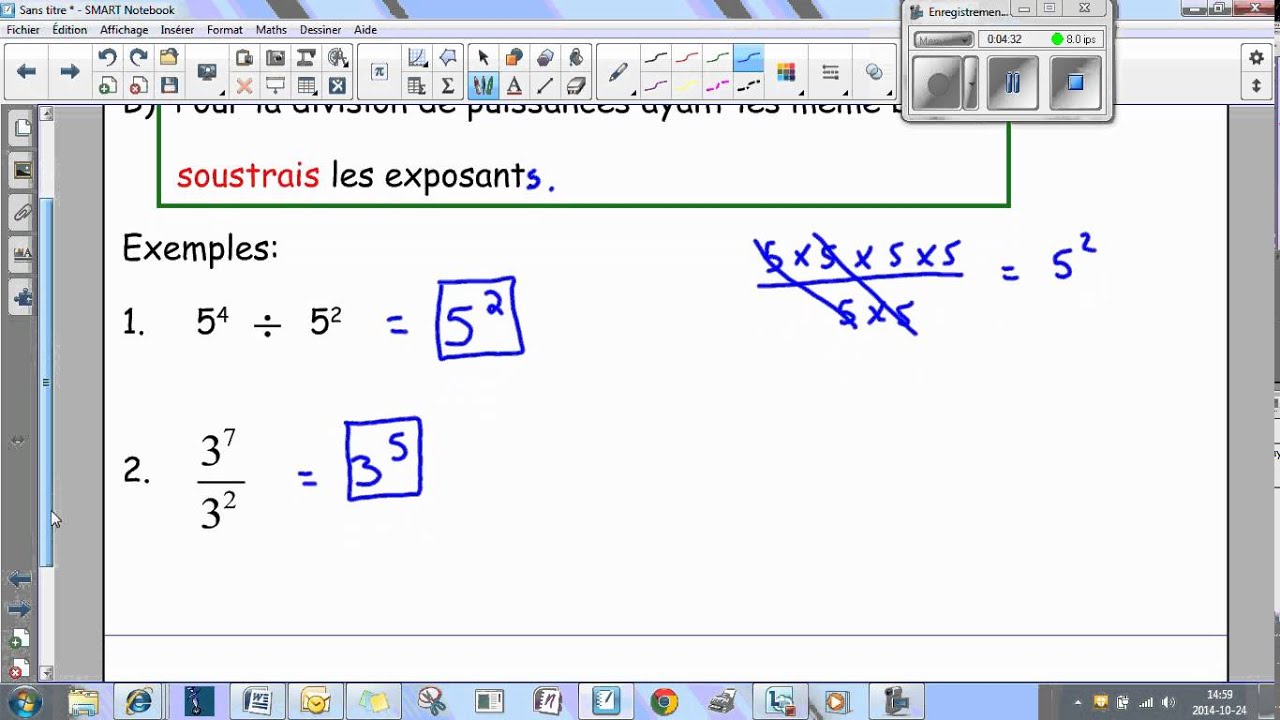 1 5 Règles des exposant Vidéo - YouTube