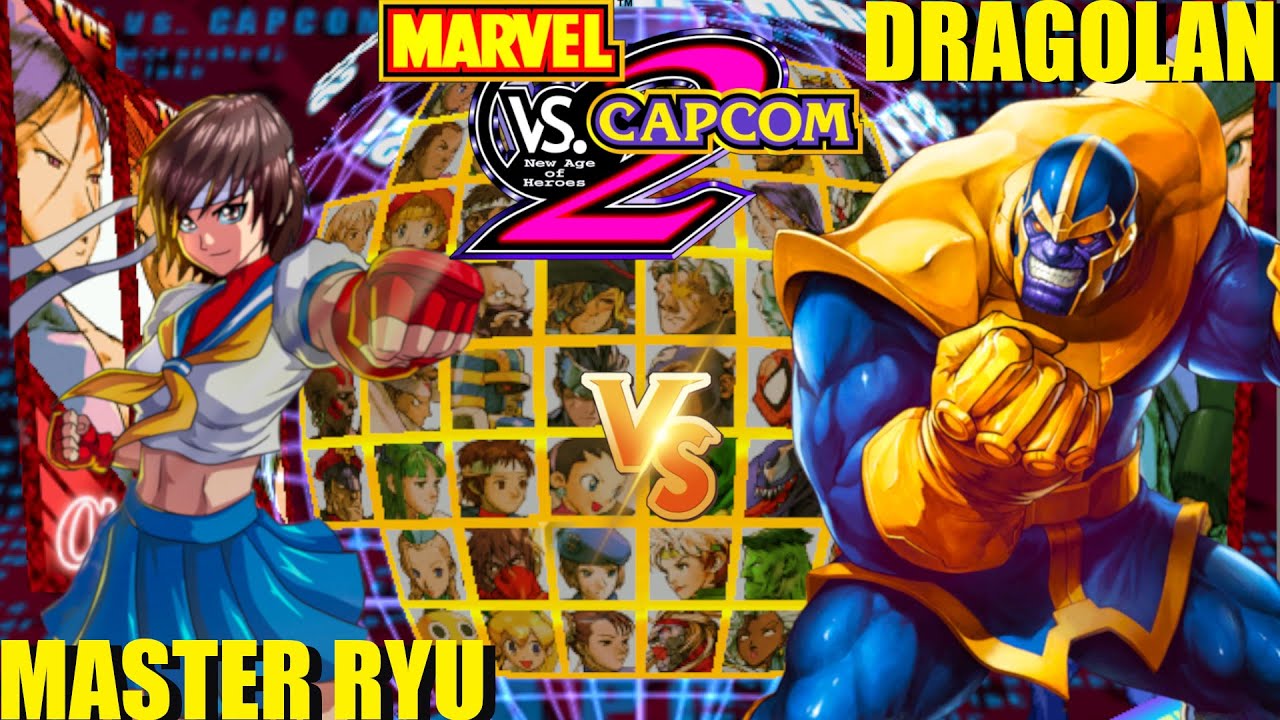 Marvel vs Capcom 2: MASTER RYU vs DRAGOLAN - YouTube