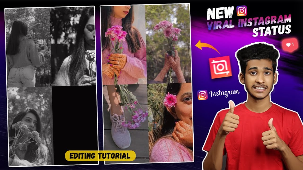 New Instagram Viral Photo College Status Video Editing | Photo Collage ...