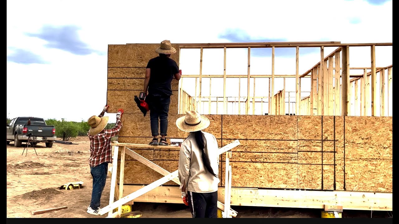 2 HOUSES BUILT TOGETHER IN THE COUNTRYSIDE PT 2 - HOUSE FRAMING - YouTube