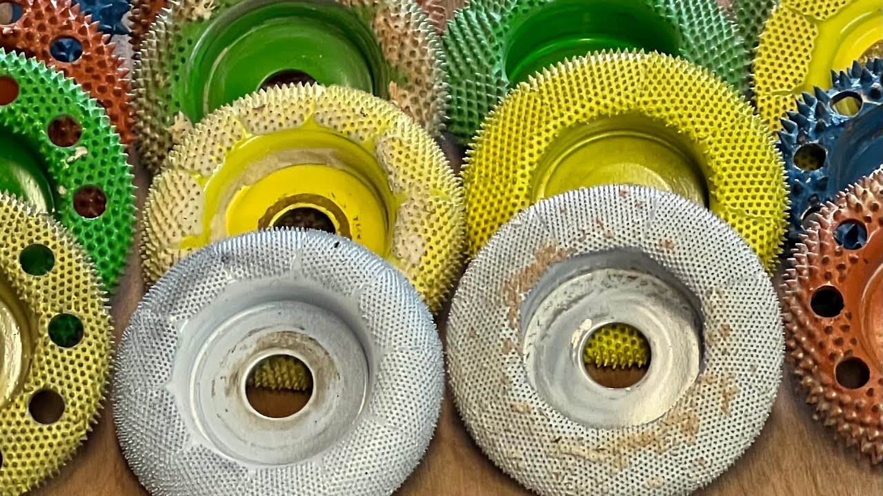 2in Power carving wheel demo - YouTube