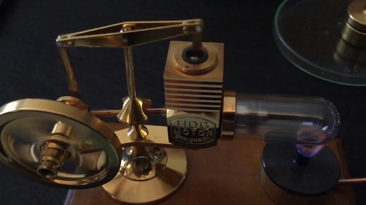 Precision Little HOG BEAM Stirling Engine - YouTube