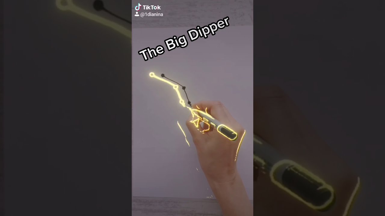 How to draw the Big Dipper. Quick tutorial. #shorts - YouTube
