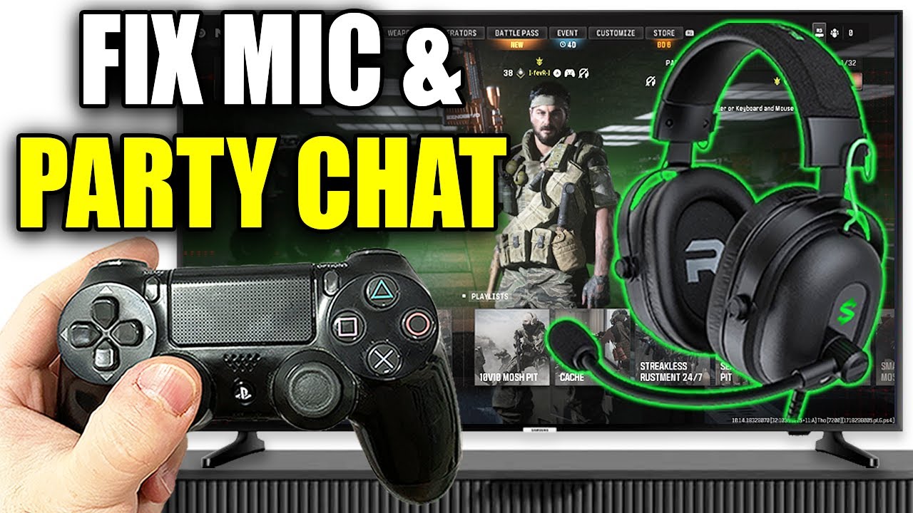 How to Fix Party Voice Chat & Mic in COD MW3 or WARZONE on PS4 - YouTube