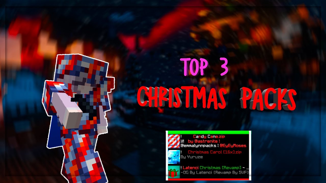 BEST MINECRAFT CHRISTMAS PACKS (Bedwars, Skywars) | [FPS!!] - YouTube