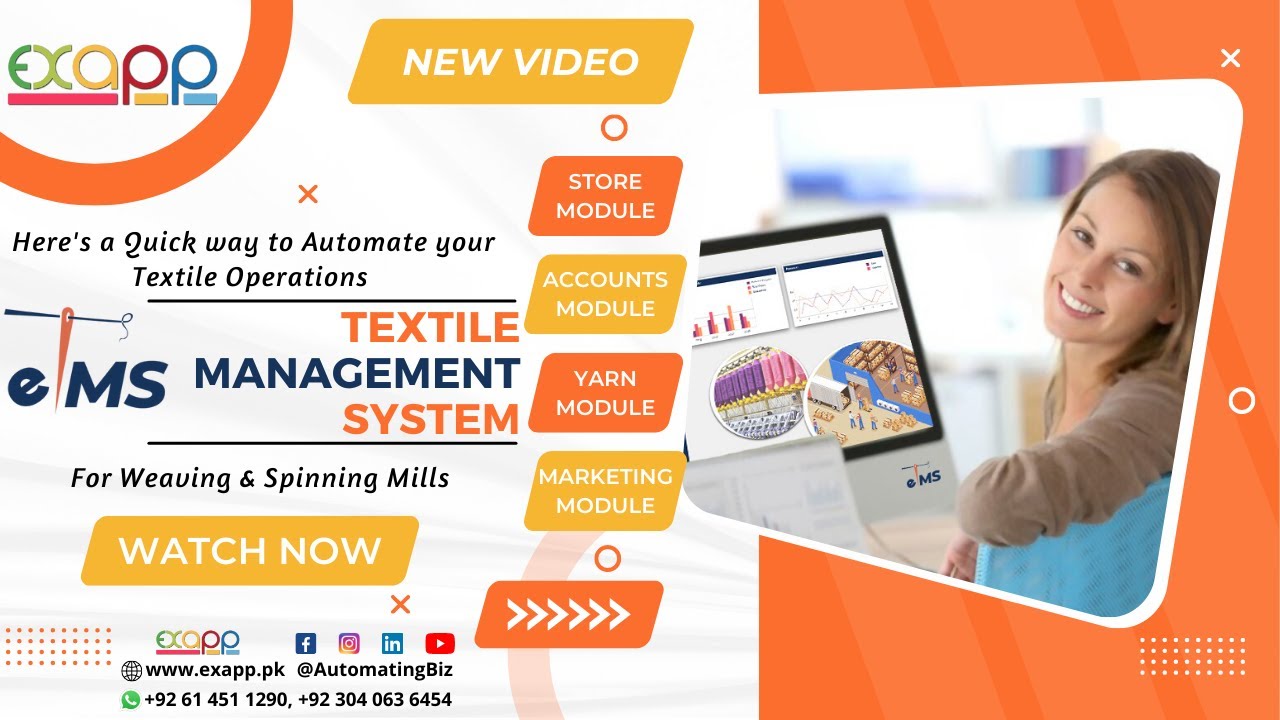 eTMS - Textile Management System - YouTube