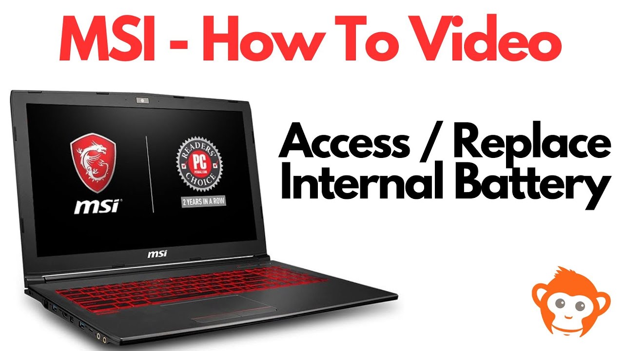 How To Replace Fix Internal Battery for MSI Gaming Laptop Computer ...