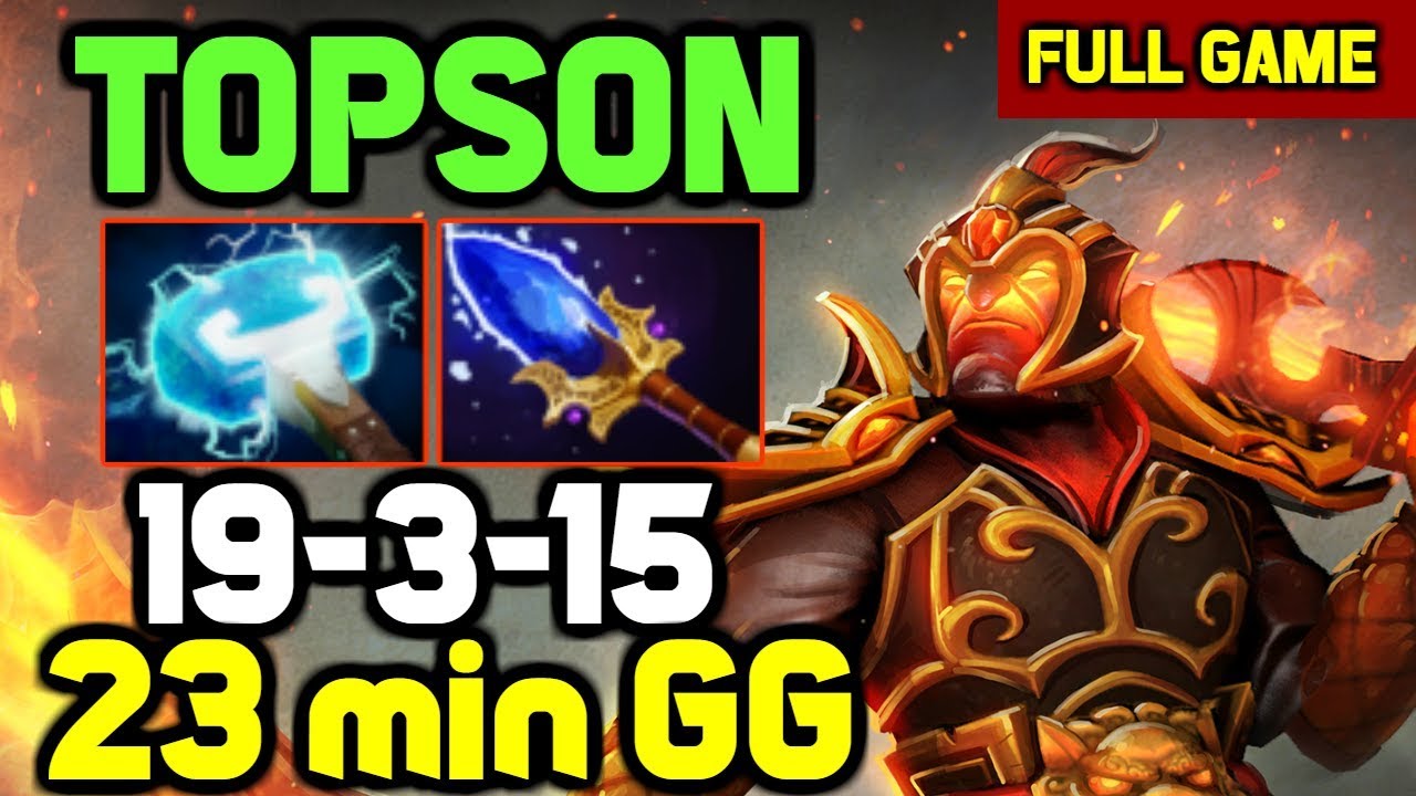 TOPSON Spamming Ember Spirit with Scepter in Solo Ranked 7.22b - YouTube