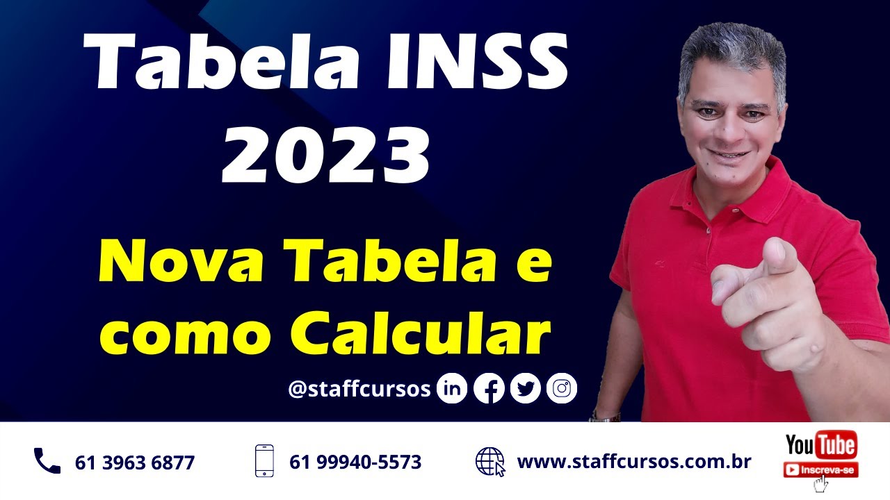 Nova Tabela INSS 2023 e Orientação do cálculo #departamentopessoal #rh ...