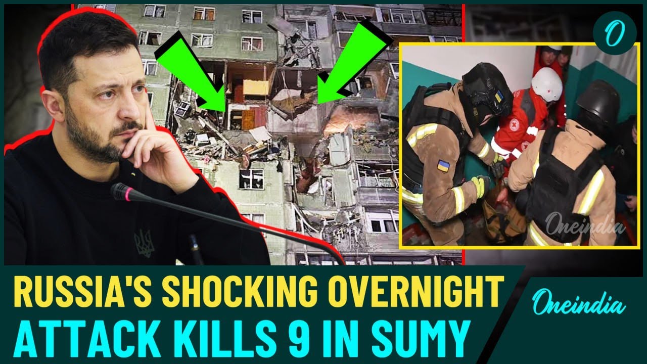 Russia's Biggest Attack in Sumy| Drones and Missiles Hit Apartment ...